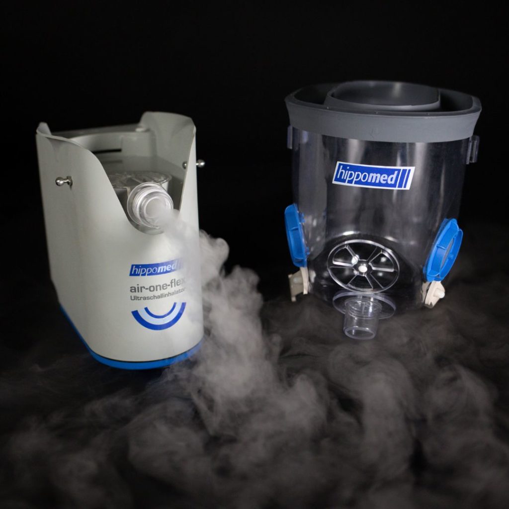 Effektiver Inhalator für Pferde mit Ultraschall-Vernebler